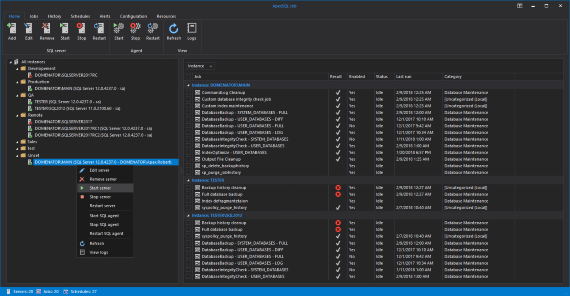 SQL Server job management | ApexSQL