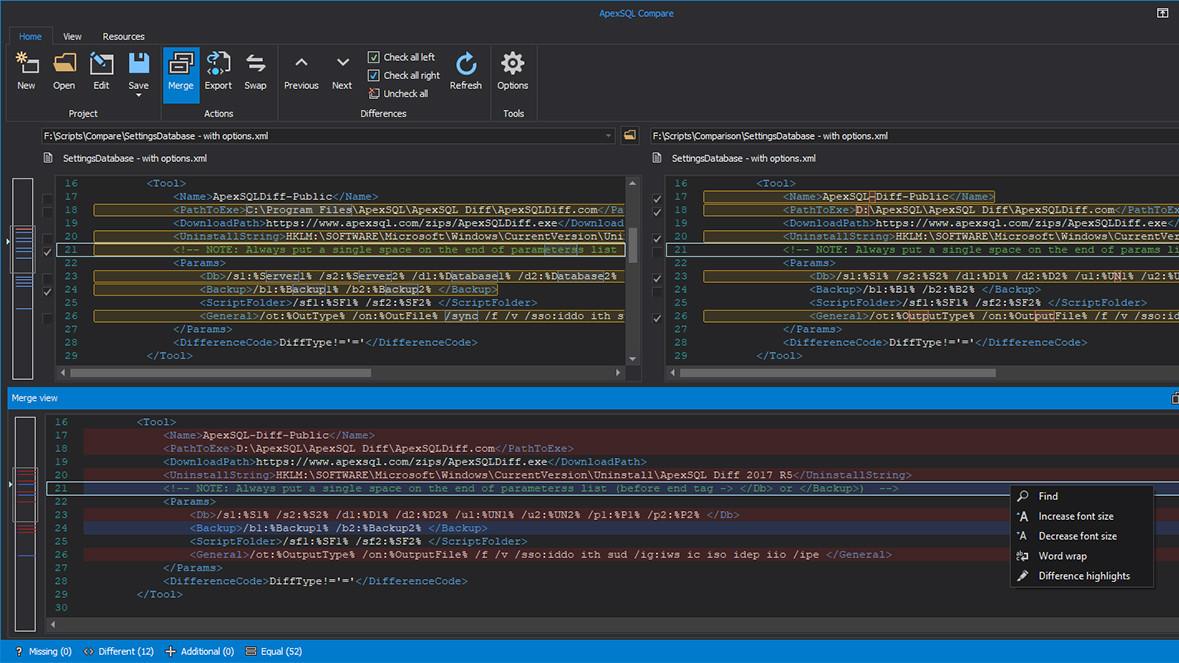 SQL Code Compare ApexSQL