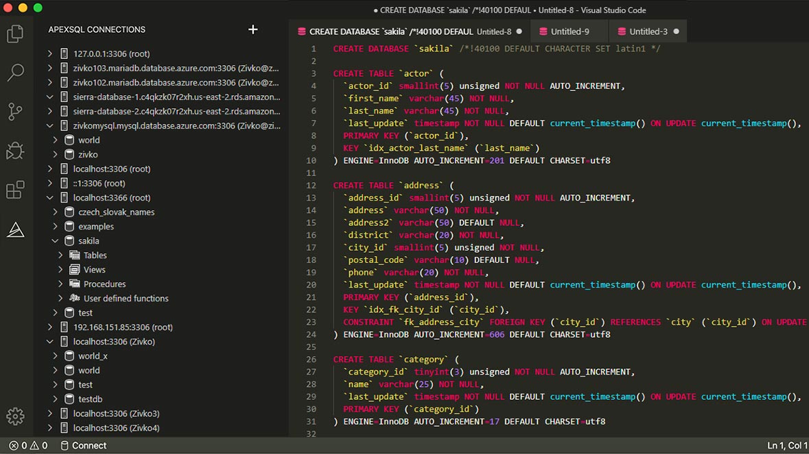 Database Power Tools For Vs Code Apexsql